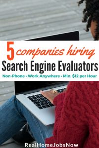 Search Engine Evaluator Job: Popular Non-Phone Work